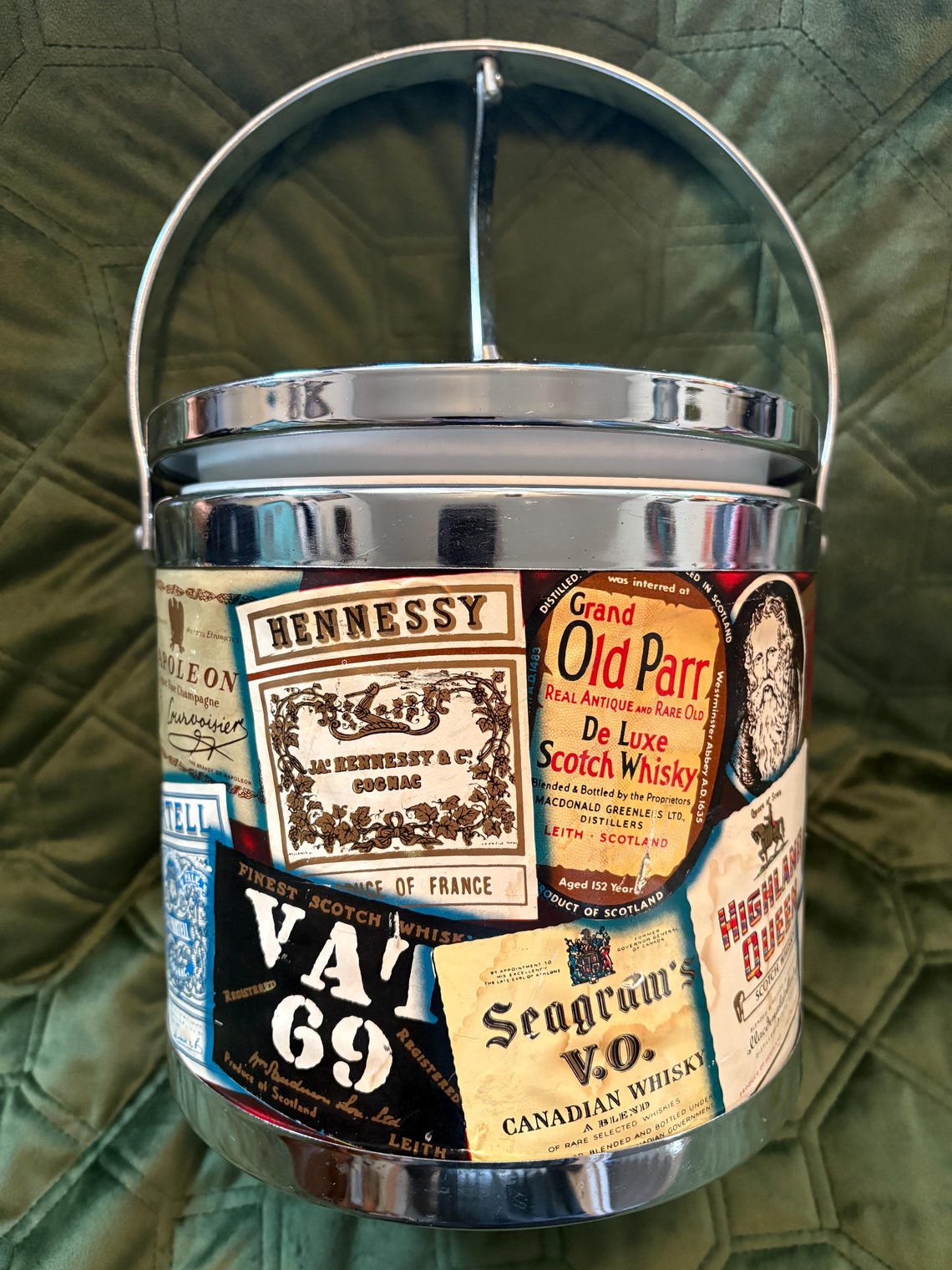 Vintage Japan Metal Ice Bucket - Etsy