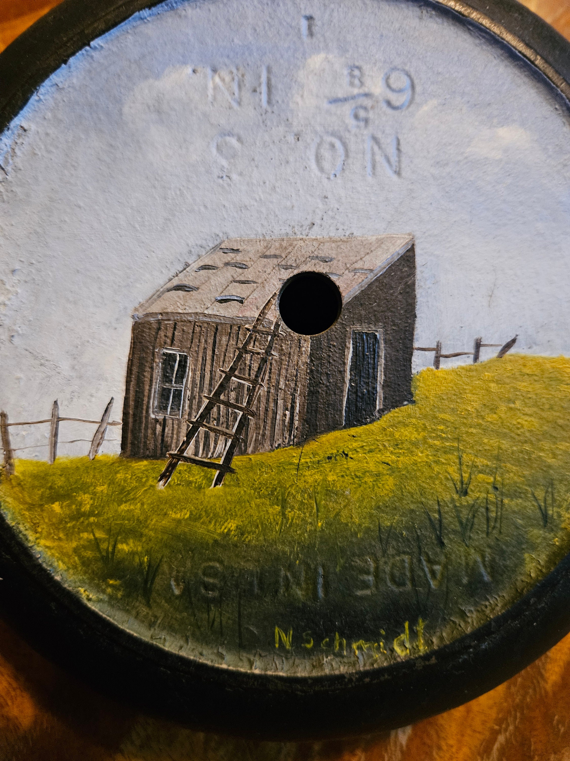 Hand Painted Cast Iron Skillet Wall Decor - Etsy