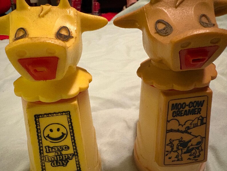 Vintage Whirley Cow Creamer Set - Etsy