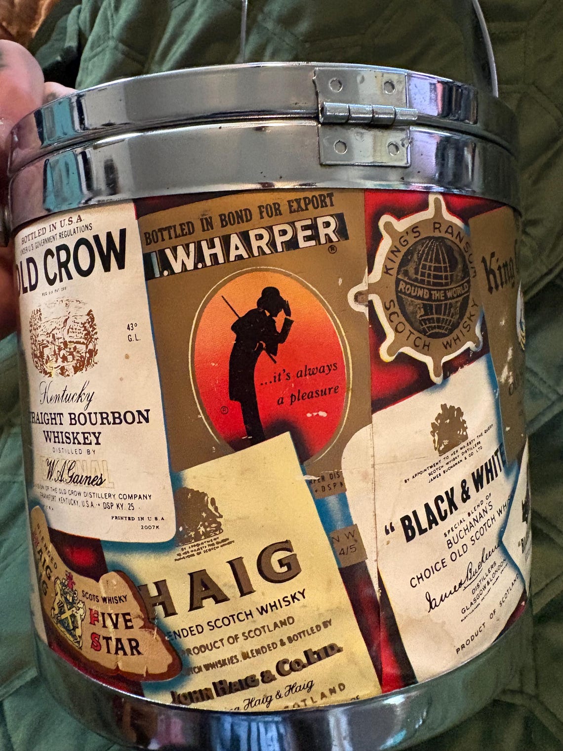 Vintage Japan Metal Ice Bucket - Etsy