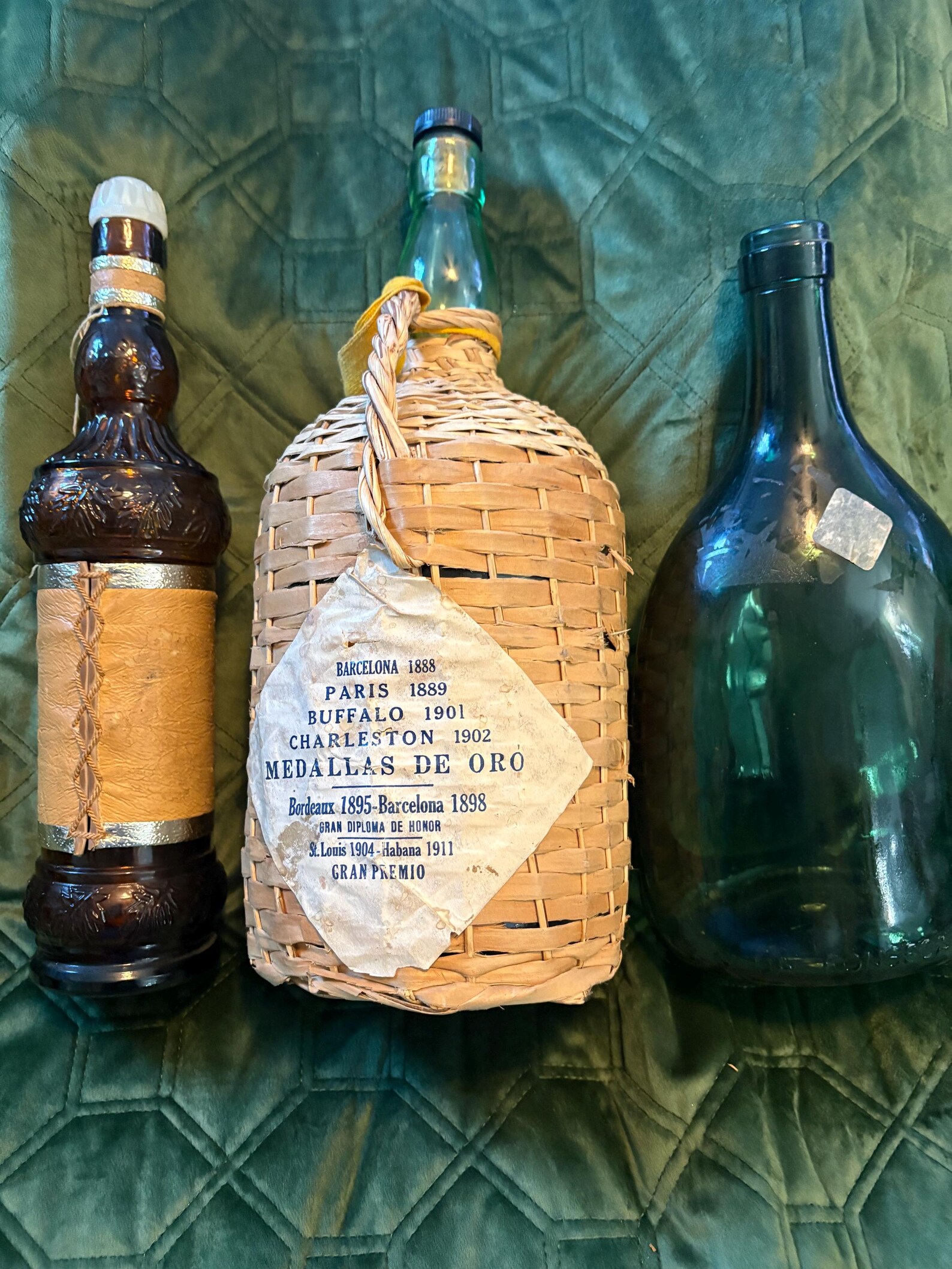 Antique Alcohol Bottle Set - Etsy