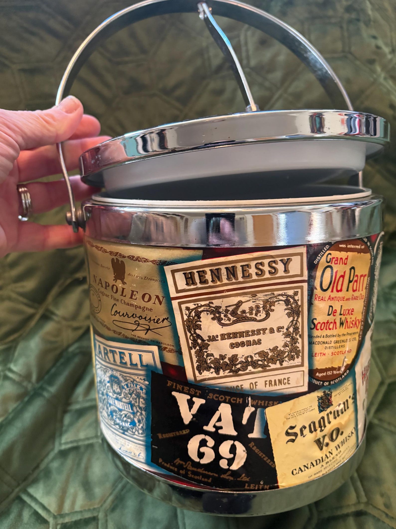 Vintage Japan Metal Ice Bucket - Etsy