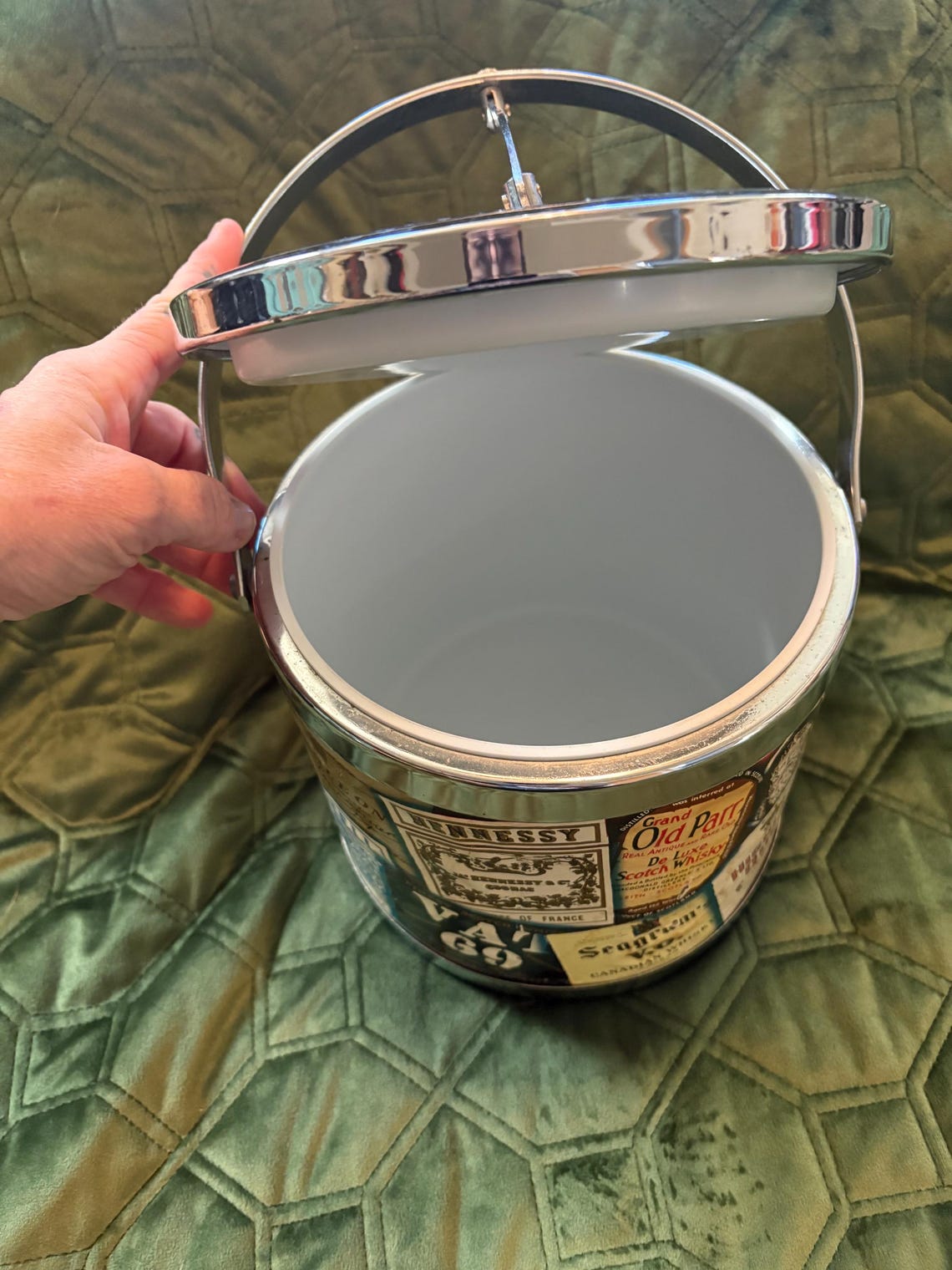 Vintage Japan Metal Ice Bucket - Etsy