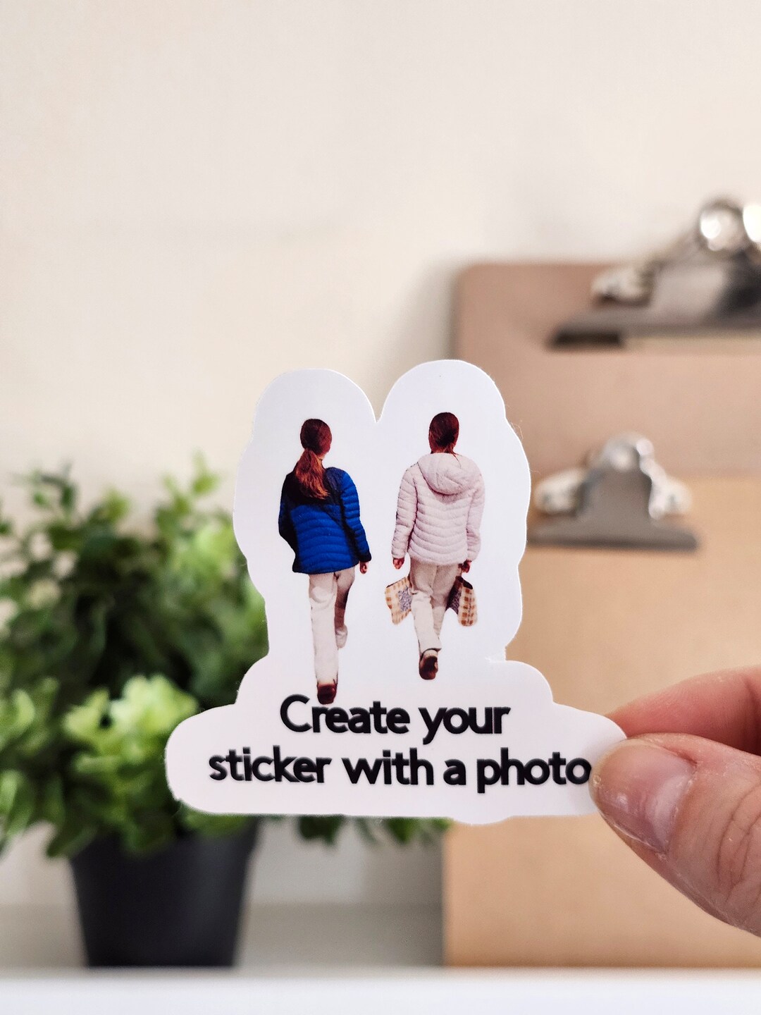 Personalized sticker with your photo. Personalized Photo Vinyl Sticker ...