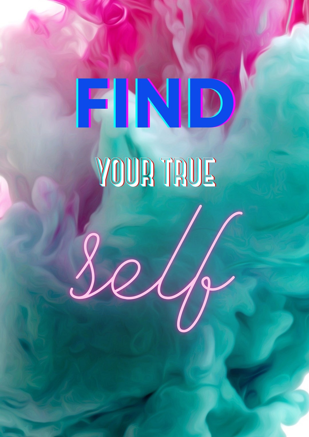 A4 Poster | Find Your True Self | Motivational Quote | Wall Poster ...