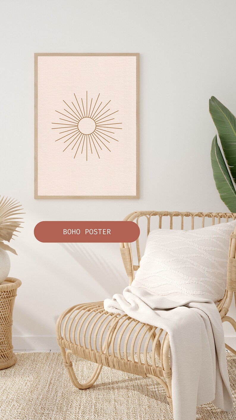 A4, A3, 2ft X 3ft Poster Boho Poster Wall Poster Wall Decoration ...