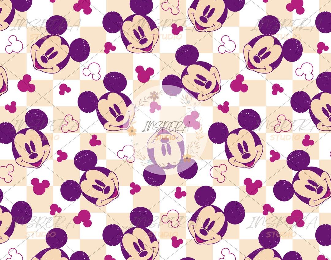Digital Mickey Seamless Pattern, Instant Download - Etsy