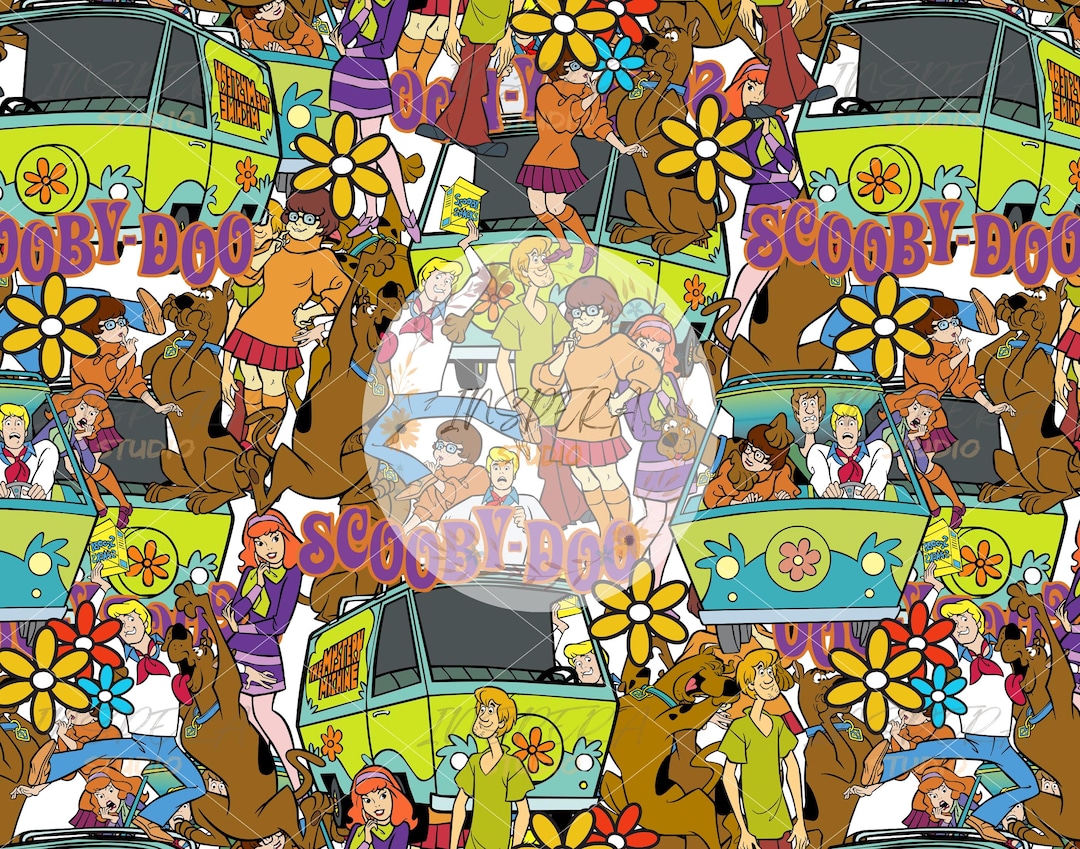 Scooby-du Digital Seamless Pattern File, Digital Paper, Instant ...