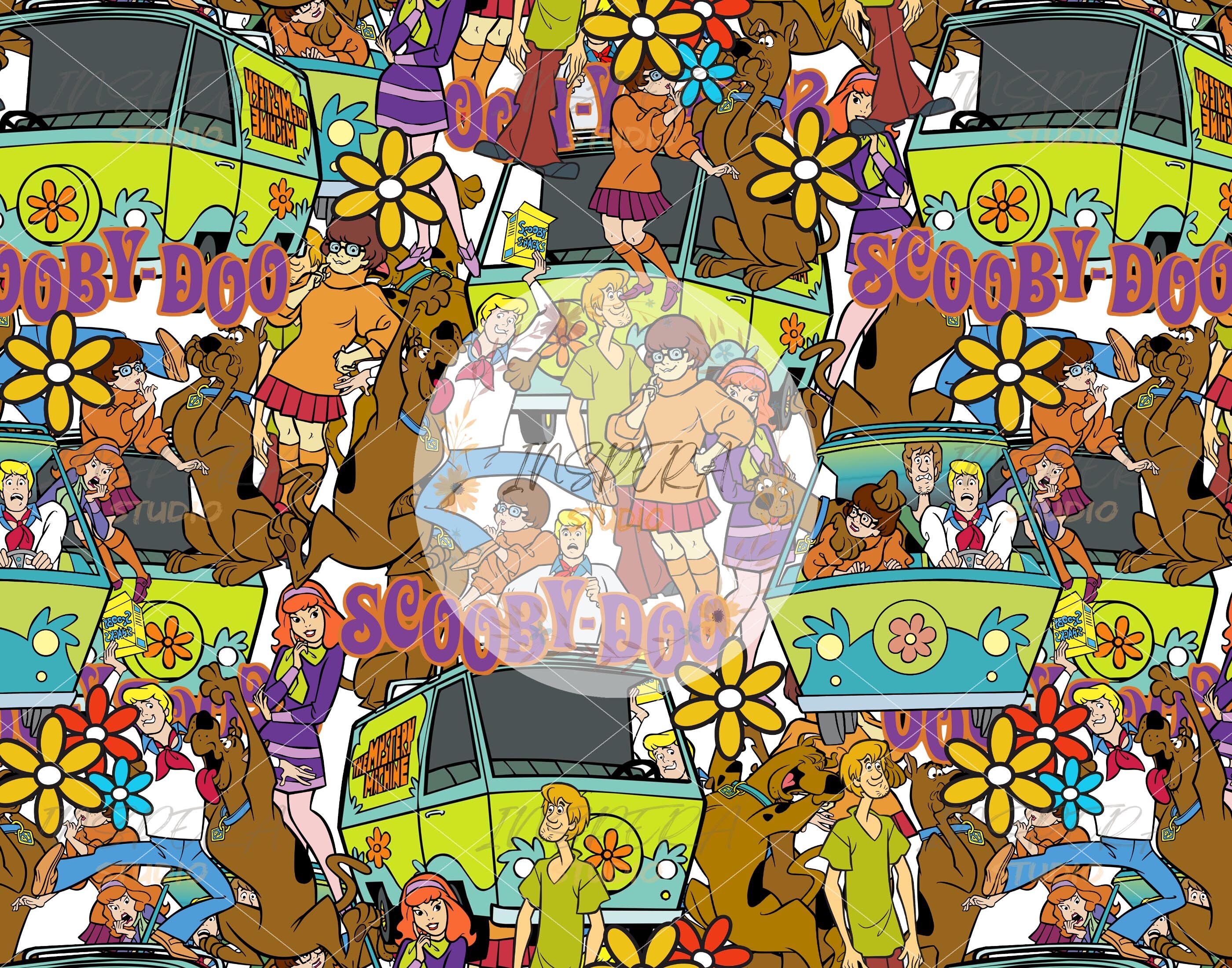 Scooby-du Digital Seamless Pattern File, Digital Paper, Instant ...