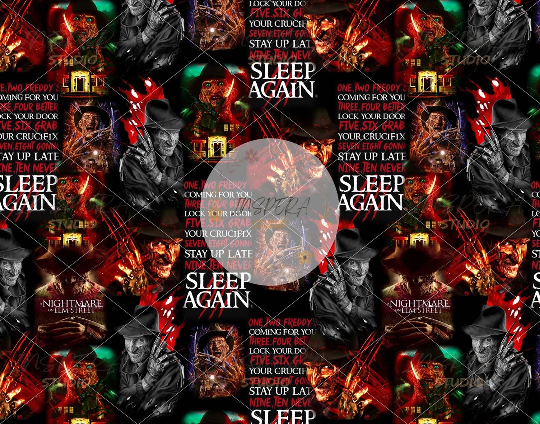 Digital Horror Movie Mashup, Horror Movie Seamless Pattern File ...