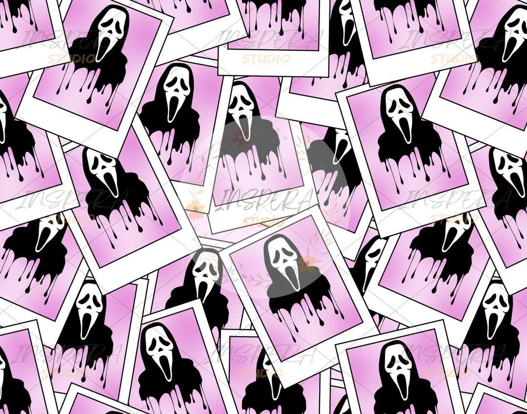 Scream Cartoon Digital Seamless Pattern File, Instant Download. - Etsy