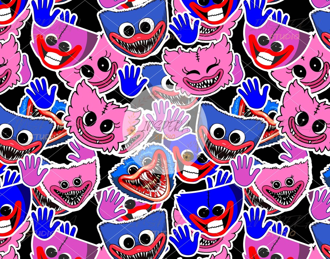 Digital Huggy Wuggy Seamless File Pattern, Instant Download. - Etsy