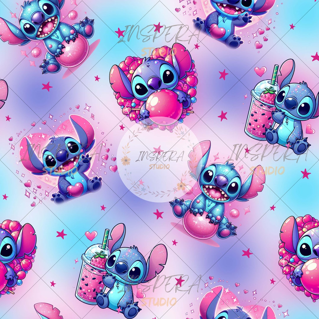 Lilo and Stitch Digital Seamless Pattern File, Instant Download - Etsy UK