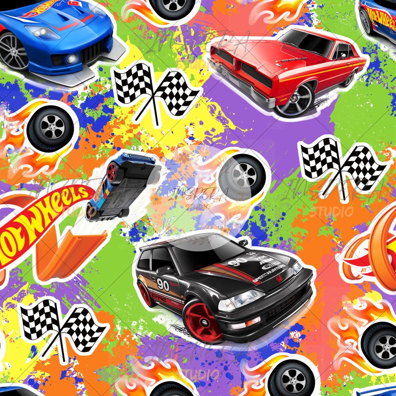 Cars Seamless Pattern, Digital Paper, Instant Download - Etsy