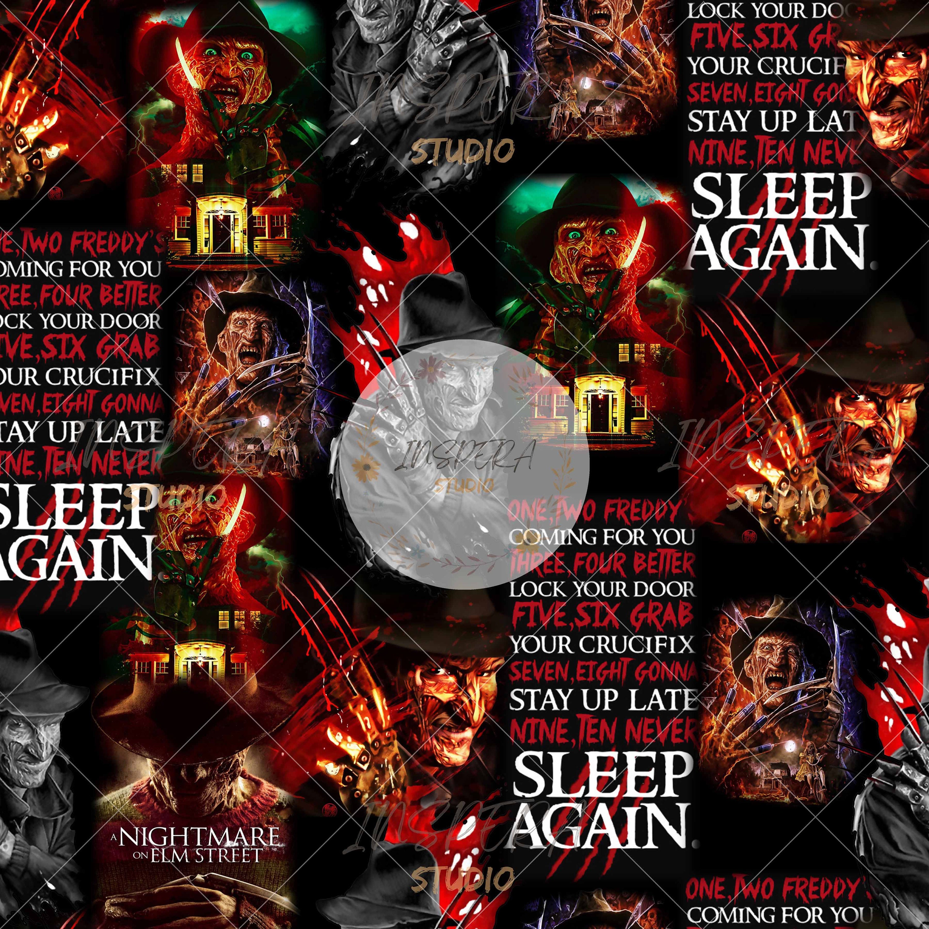 Digital Horror Movie Mashup, Horror Movie Seamless Pattern File ...