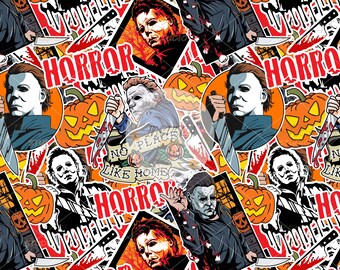 Horror Movie Seamless File, Digital Download, Digital Paper, Scary ...