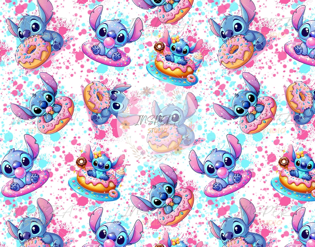 Lilo and Stitch Digital Seamless Pattern File, Instant Download - Etsy ...