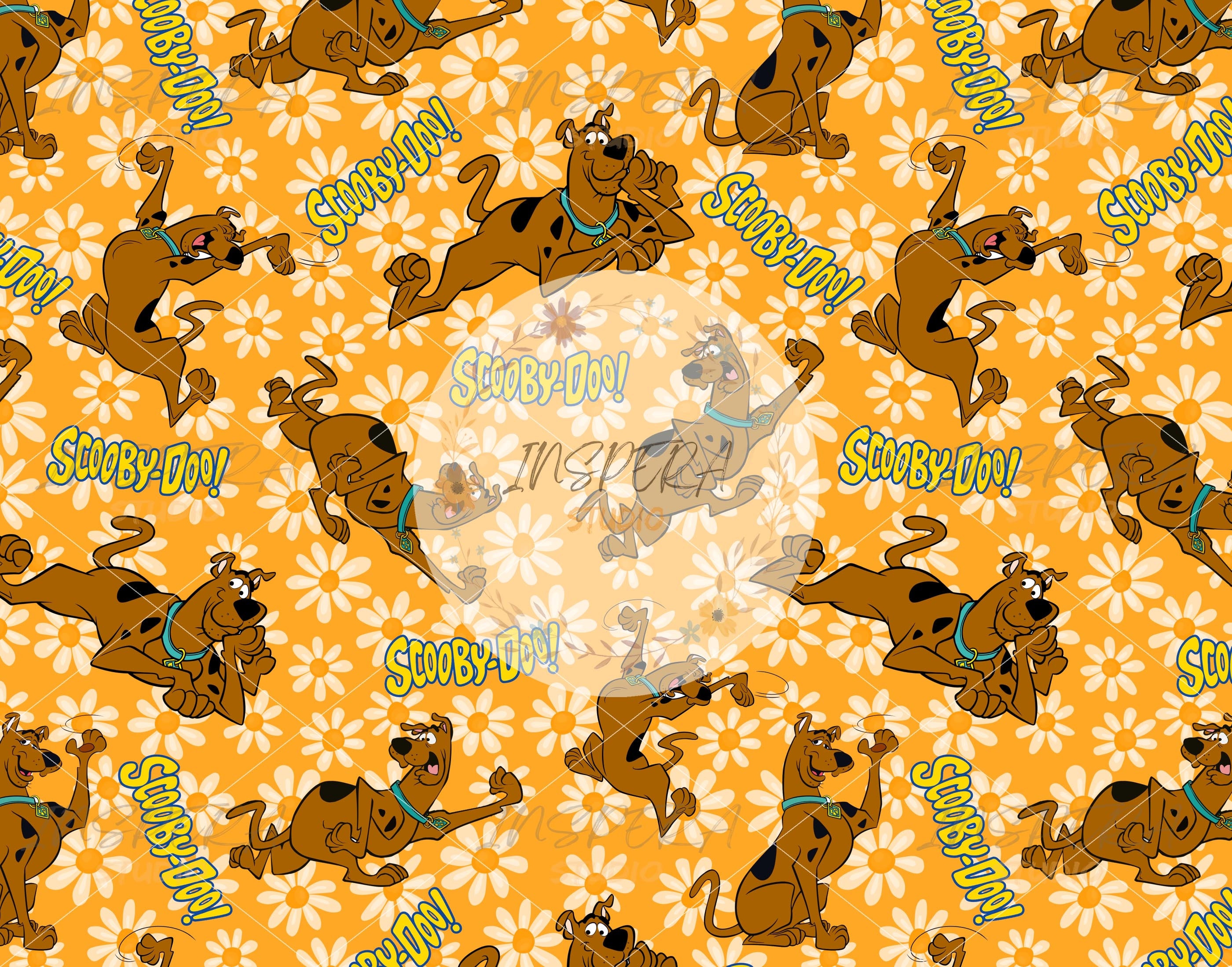 Scooby Dog Digital Seamless Pattern File, Digital Paper, Instant ...