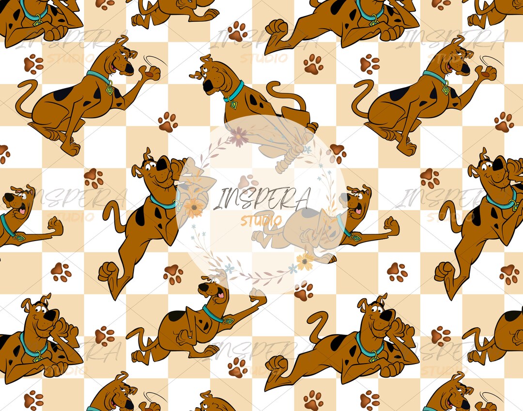 Scooby Dog Digital Seamless Pattern File - Etsy