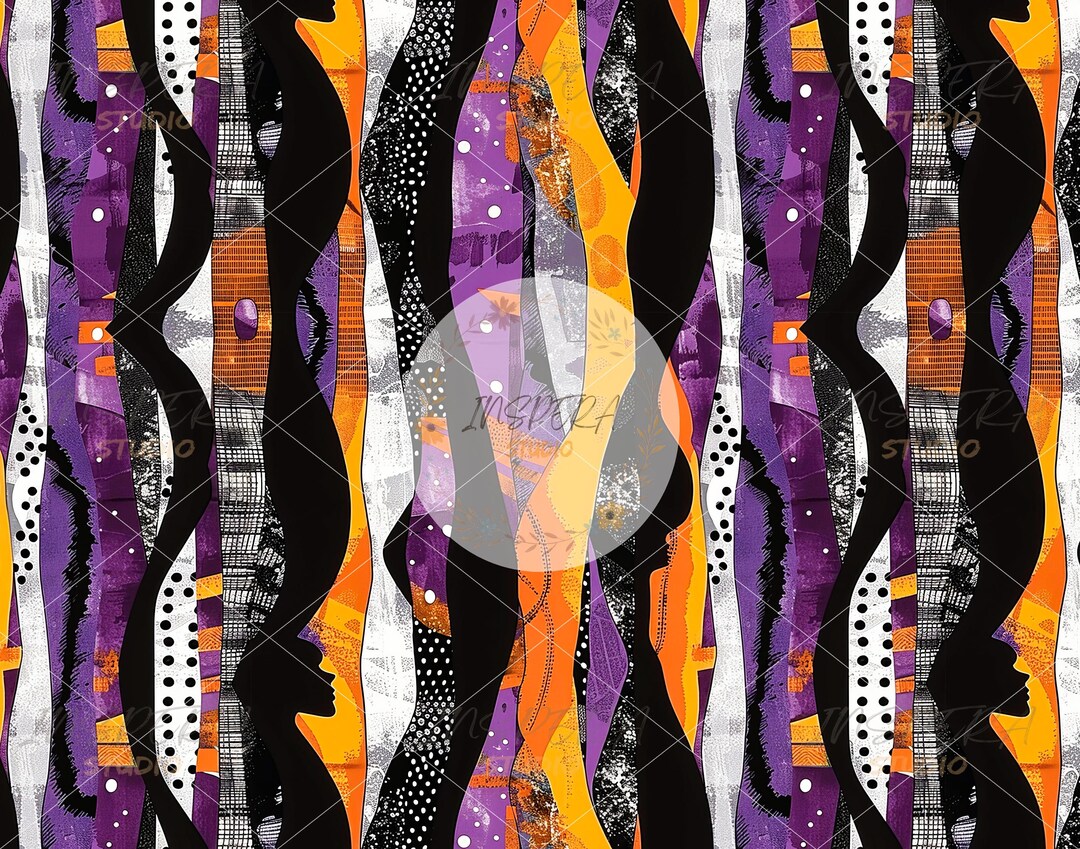 Horror Stripe Halloween Digital Seamless File, Instant Download - Etsy