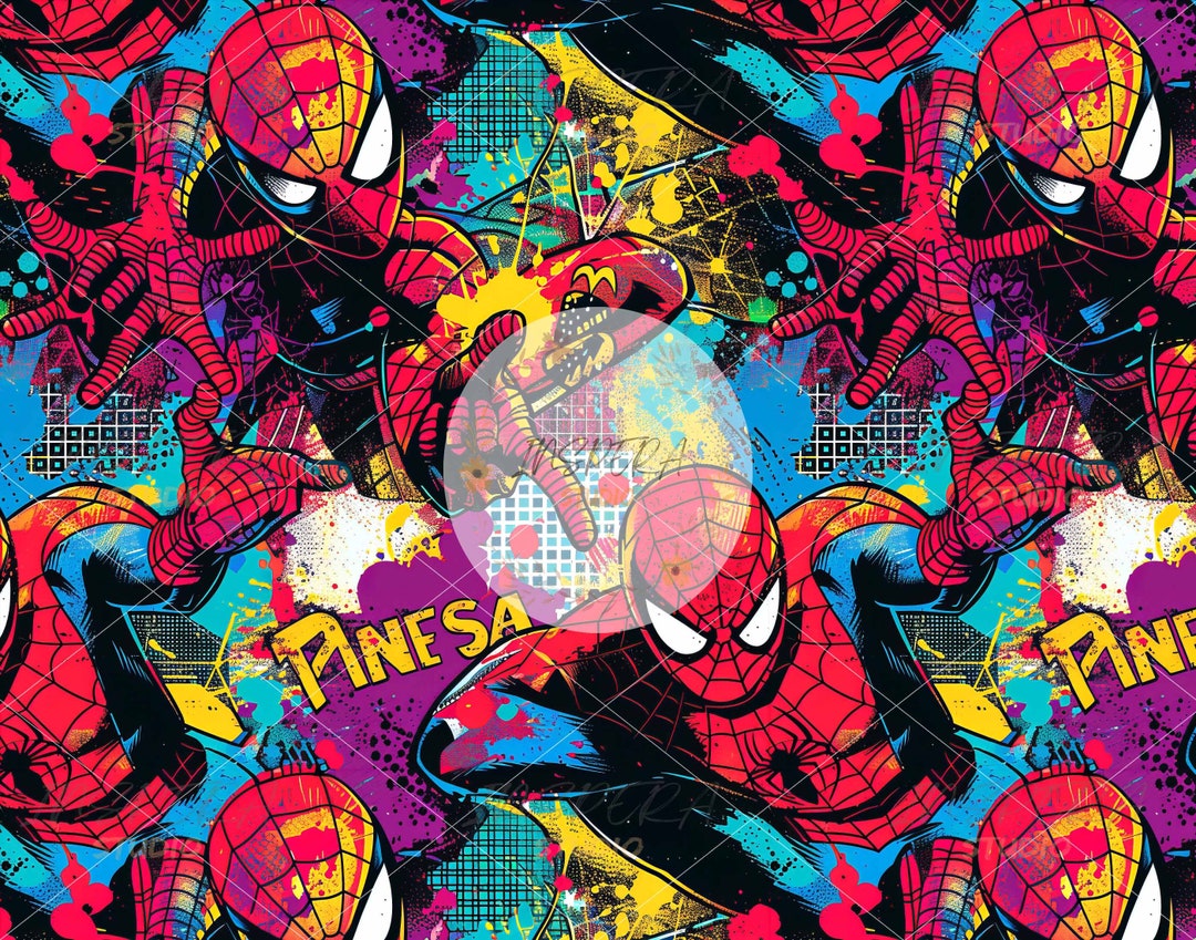 DIGITAL Superhero Seamless Pattern File, Instant Download. - Etsy