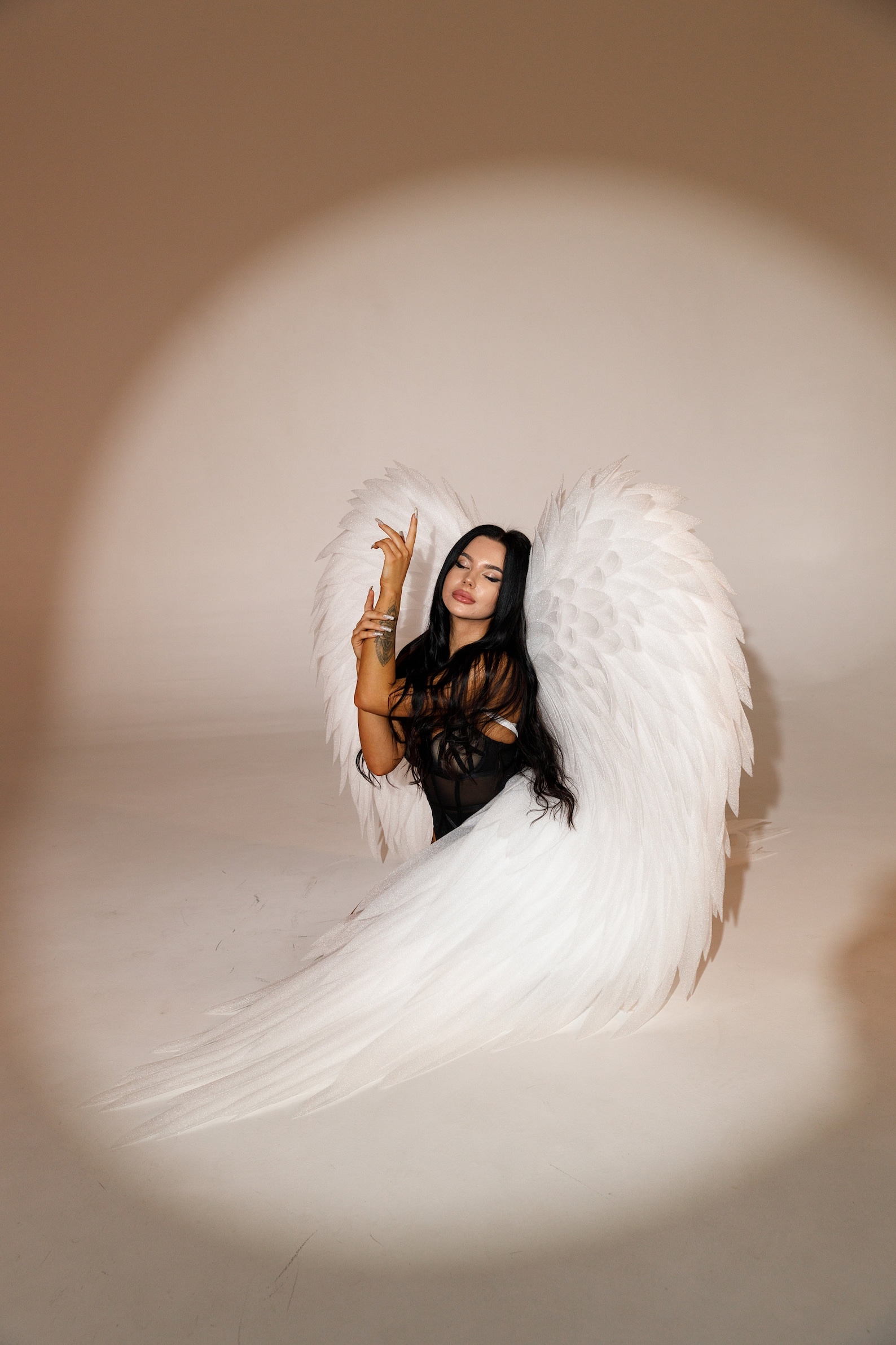 White Angel Wings: Fluffy Cosplay Costume, Photo Prop - Etsy