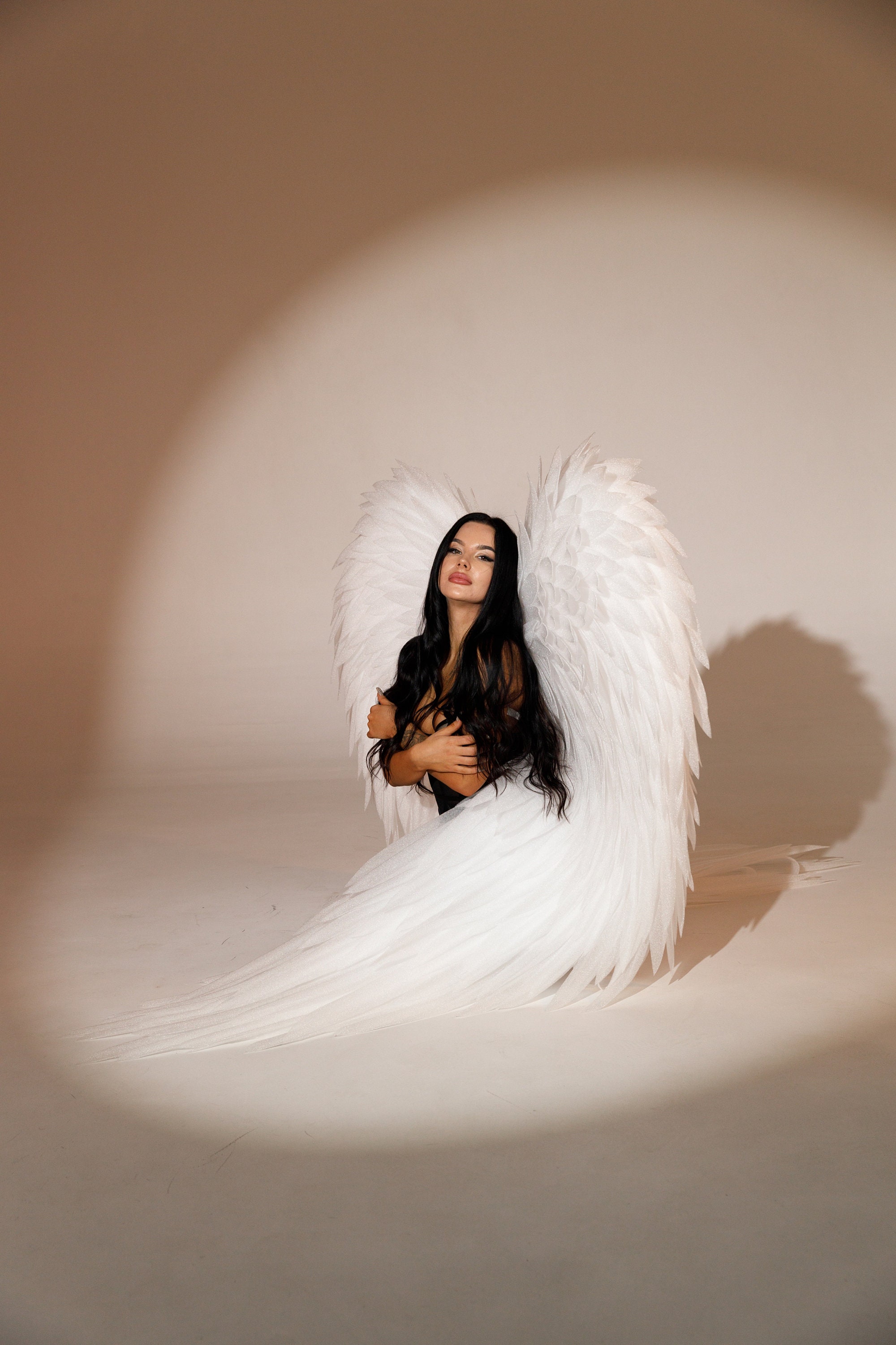 White Angel Wings: Fluffy Cosplay Costume, Photo Prop - Etsy