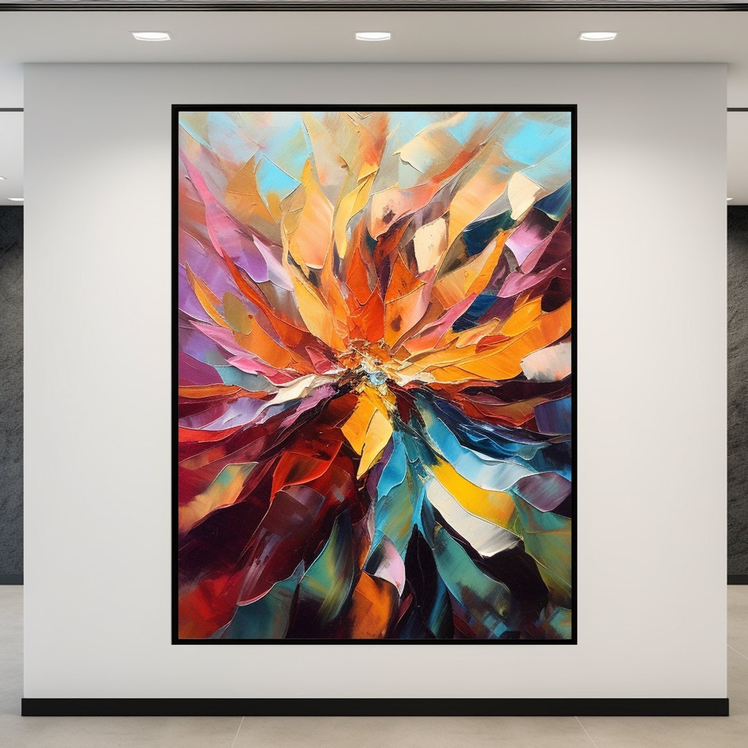 Original Textured Abstract Painting Colorful Textured Abstract Art ...