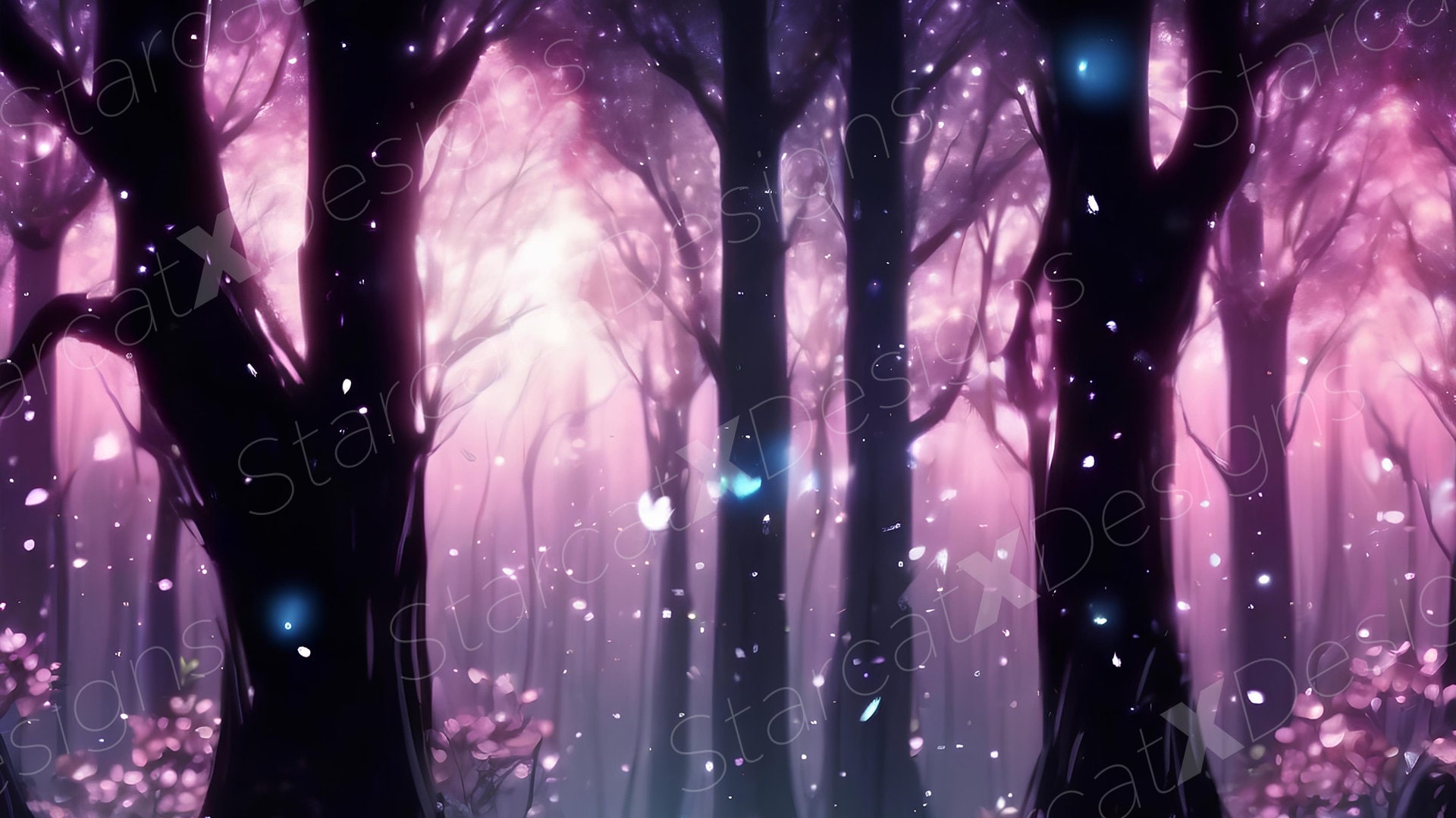 Dark Magic Forest - Static Background | Wallpapers | Stream Overlay ...