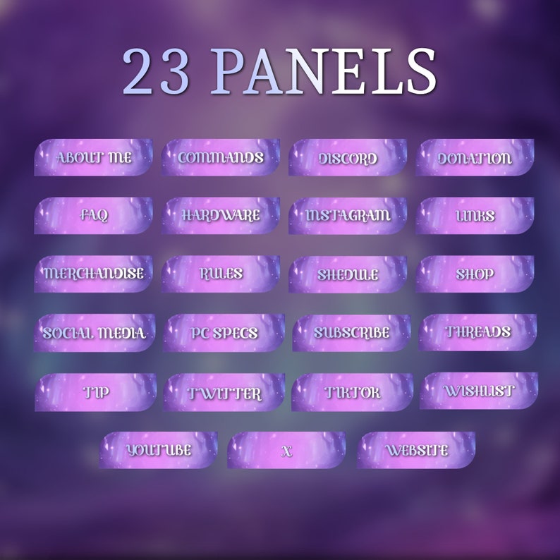 Purple Forest Streaming Overlay Package | 5 Overlays, Webcam Frames, 23 ...