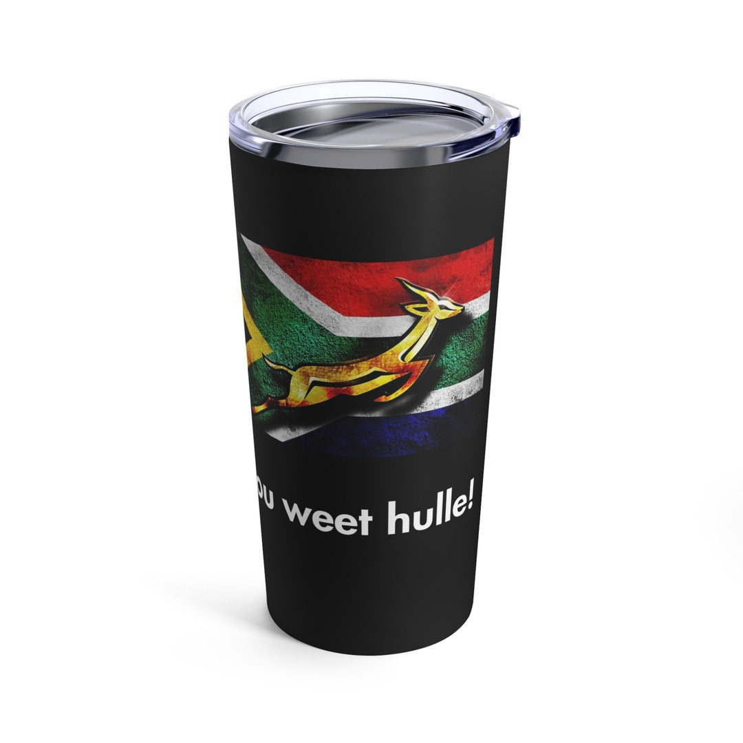 Nou Weet Hulle Black Dricus Du Plessis & Springboks Tumbler 20oz - Etsy