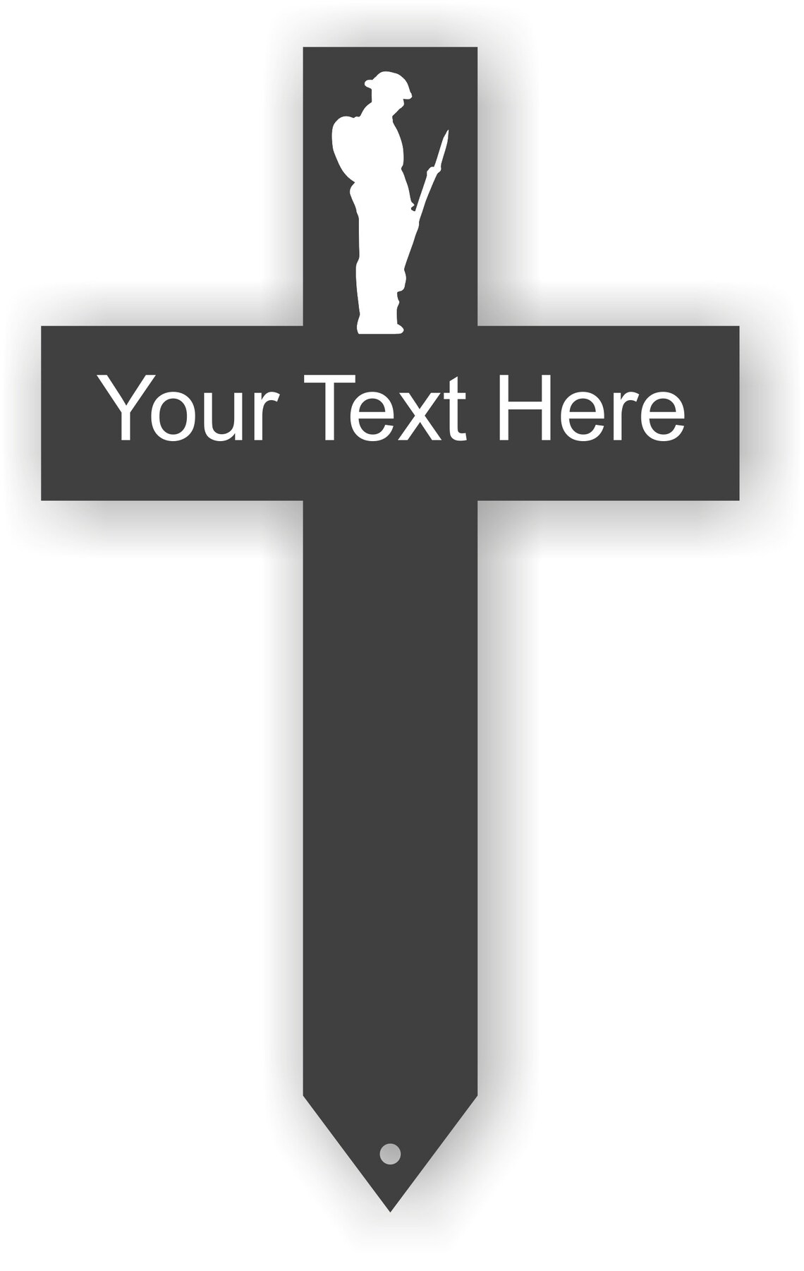 Metal Personalised Soldier Cross, Remembrance Day Silhouette & Grave ...