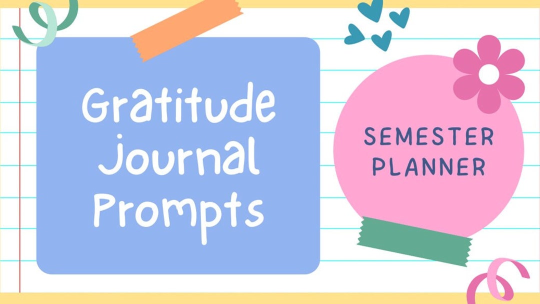 Gratitude Journal Prompts Powerpoint - Etsy