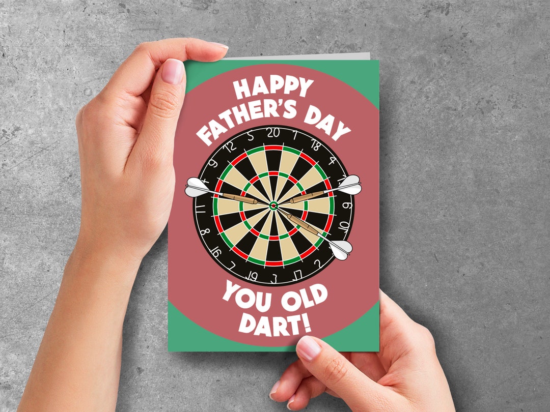 Darts Fathers Day / Darts Birthday Card / Darts Card / Fathers Day ...