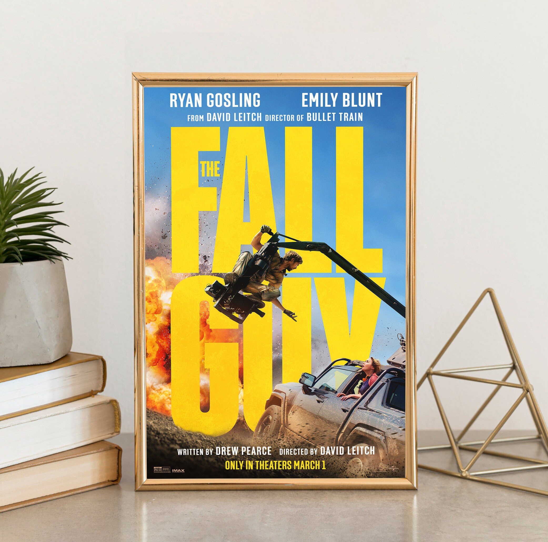 The Fall Guy Movie Poster High Quality Canvas Poster Vintage Canvas ...
