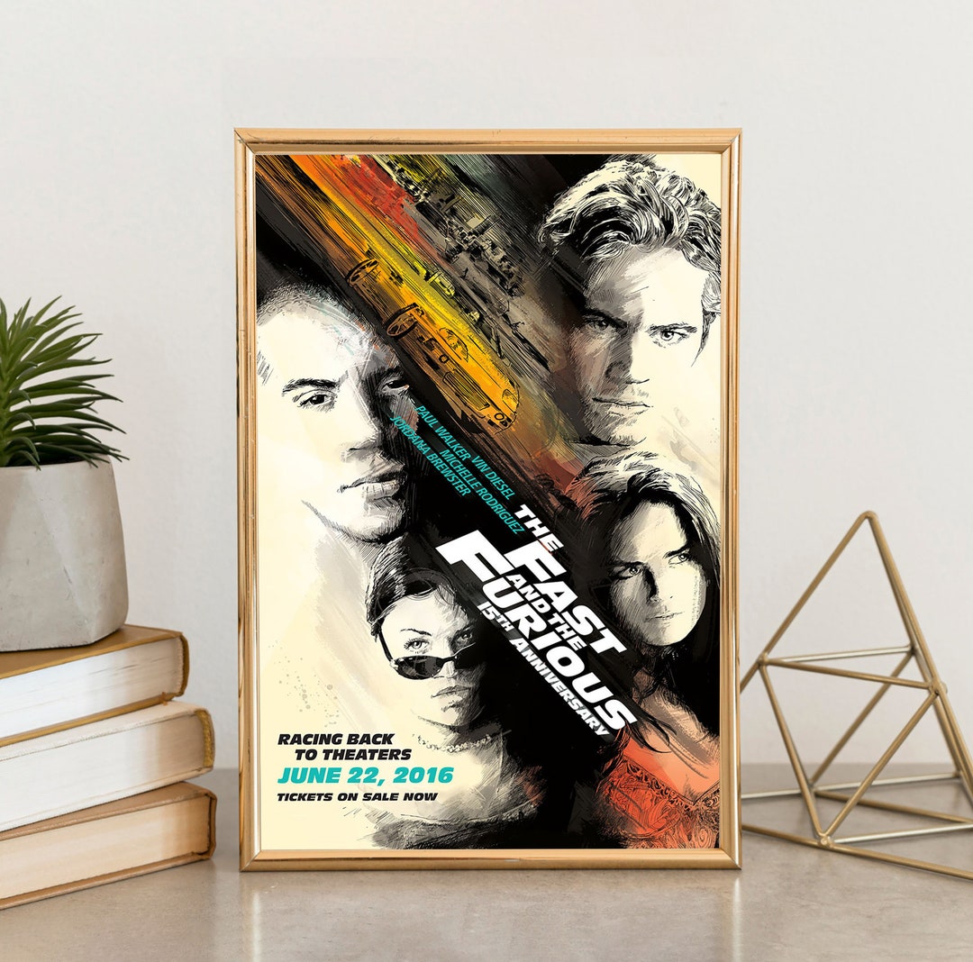 The Fast and the Furious Movie Poster High Quality Canvas Poster ...