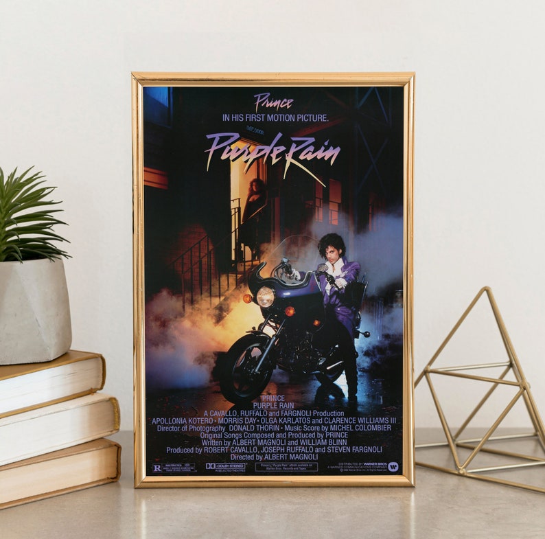Purple Rain Movie Poster High Quality Canvas Poster Vintage Canvas ...