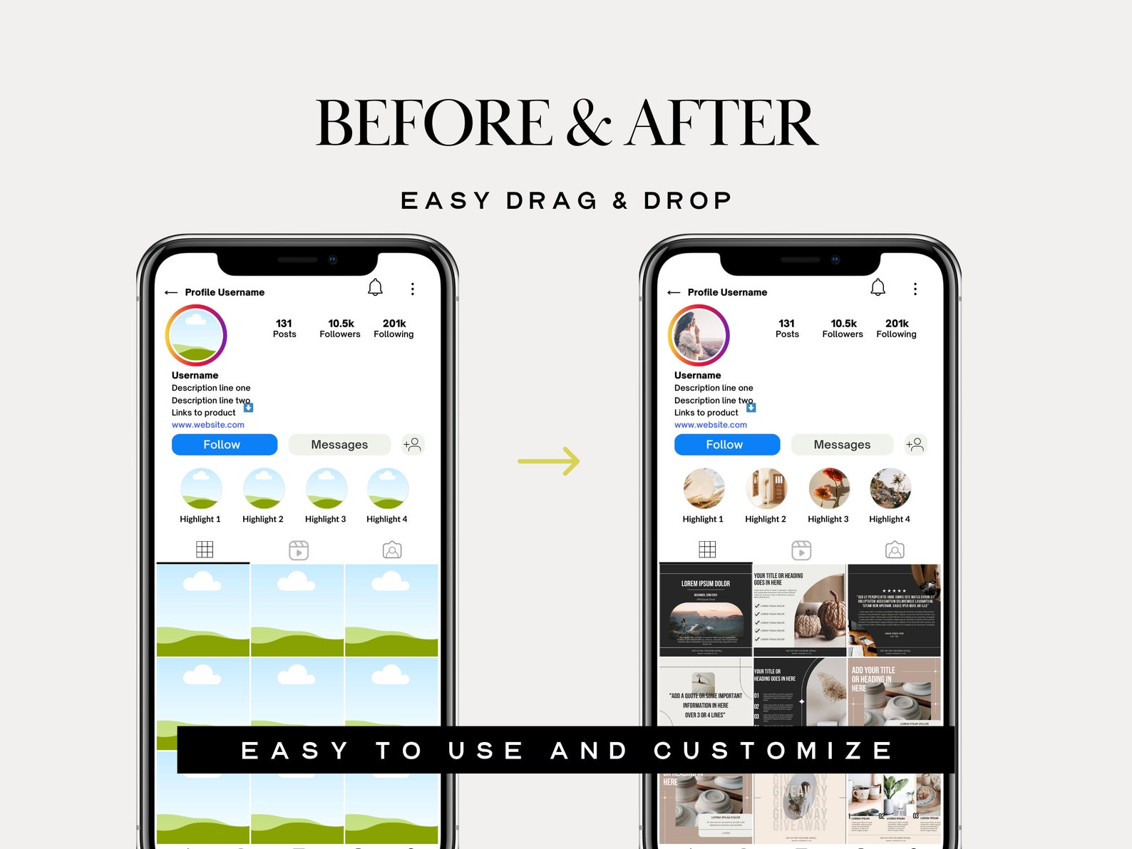 Instagram Mobile Mockup Templates | Canva Instagram Frames to Create ...