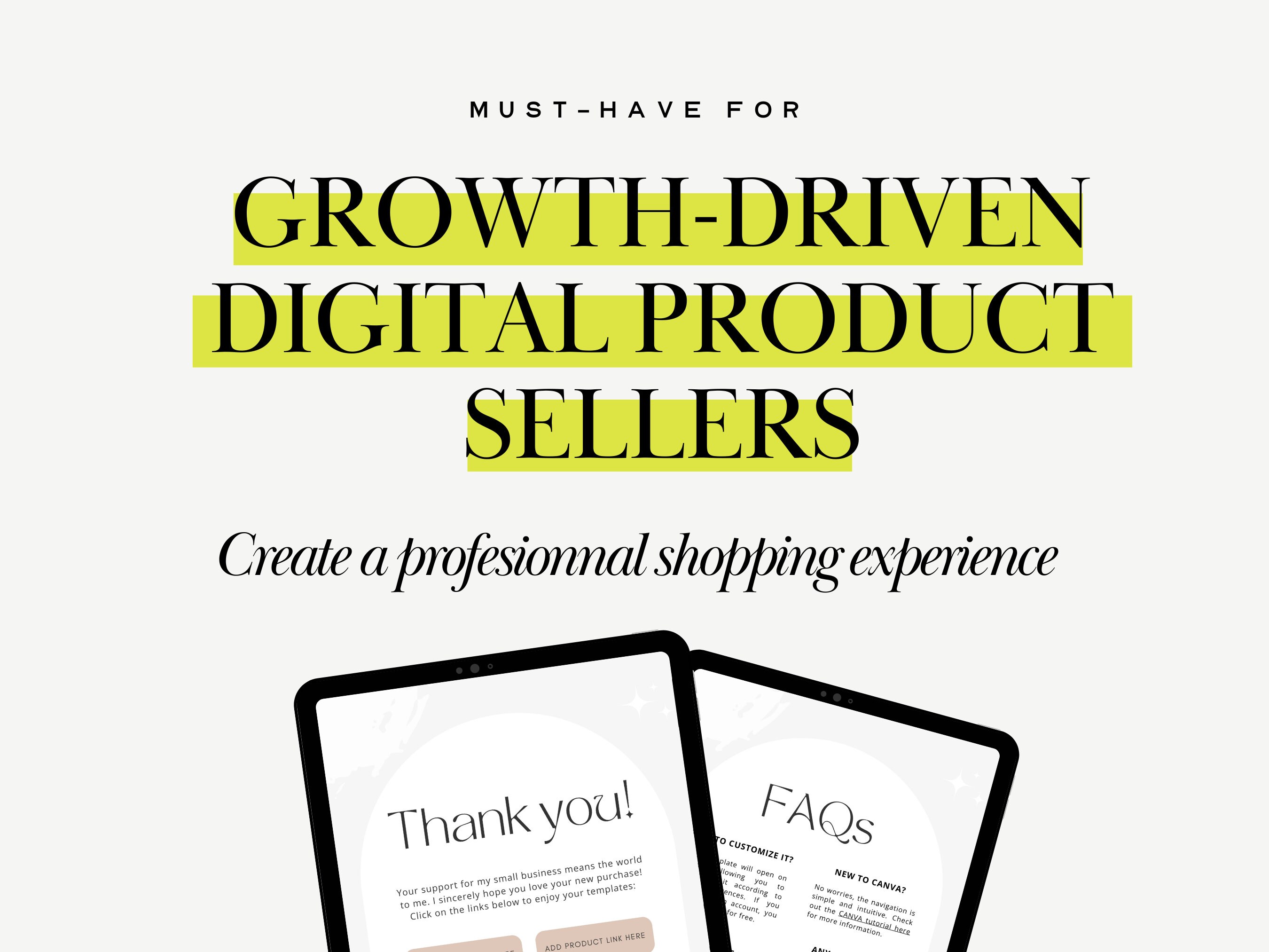 Digital Download Template for Etsy Sellers: Share Digital Product ...