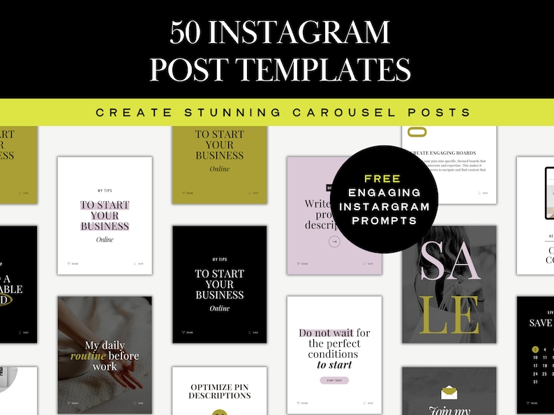 Instagram Template Carousel: IG Post Template for a Stunning Instagram ...