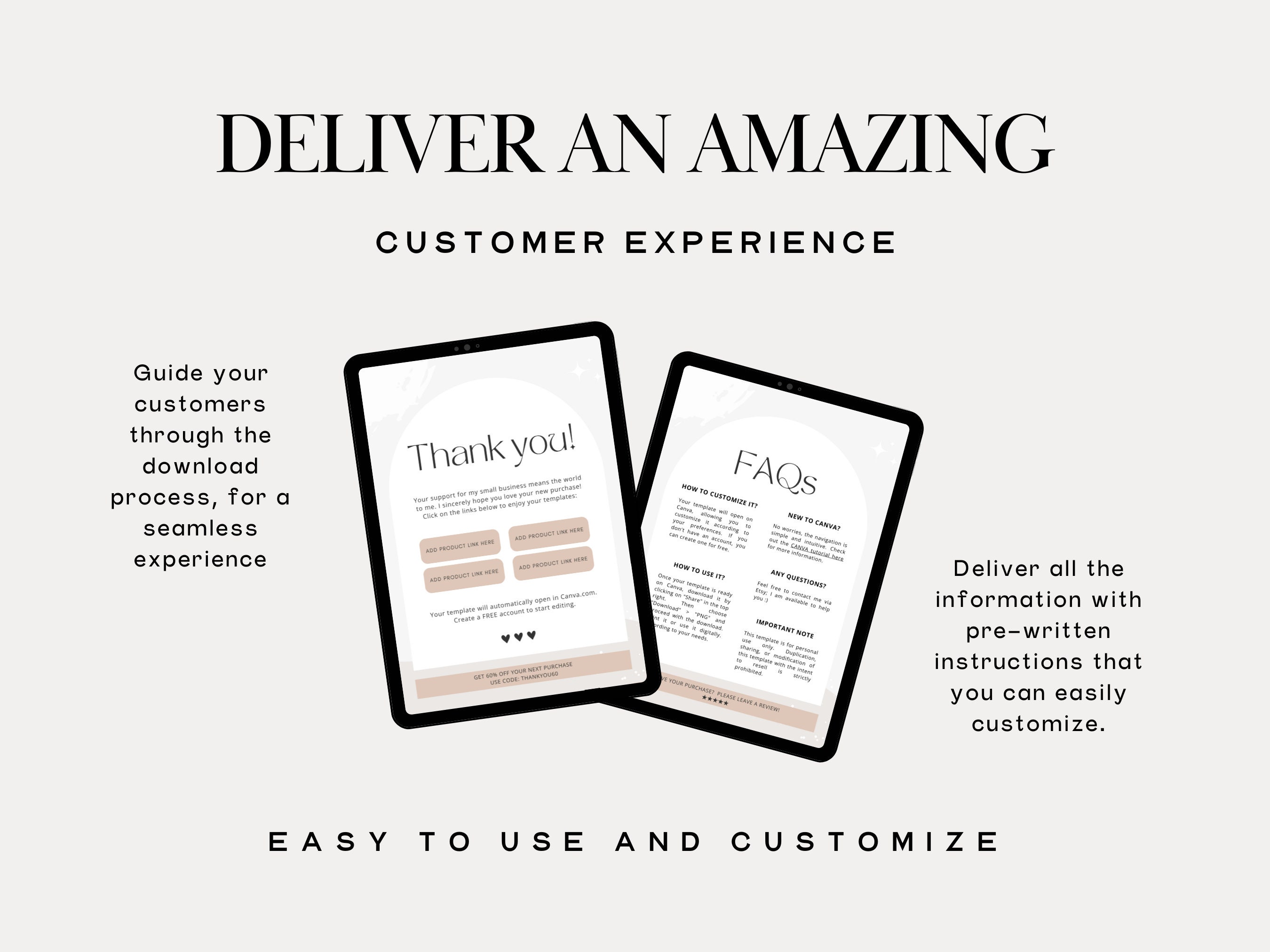 Digital Download Template for Etsy Sellers: Share Digital Product ...