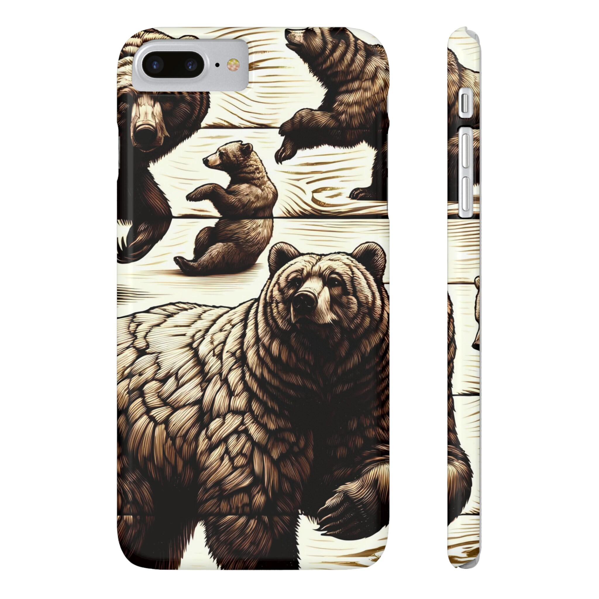 Rustic Burned Wood Look Phone Case for iPhone Slim Design - Etsy