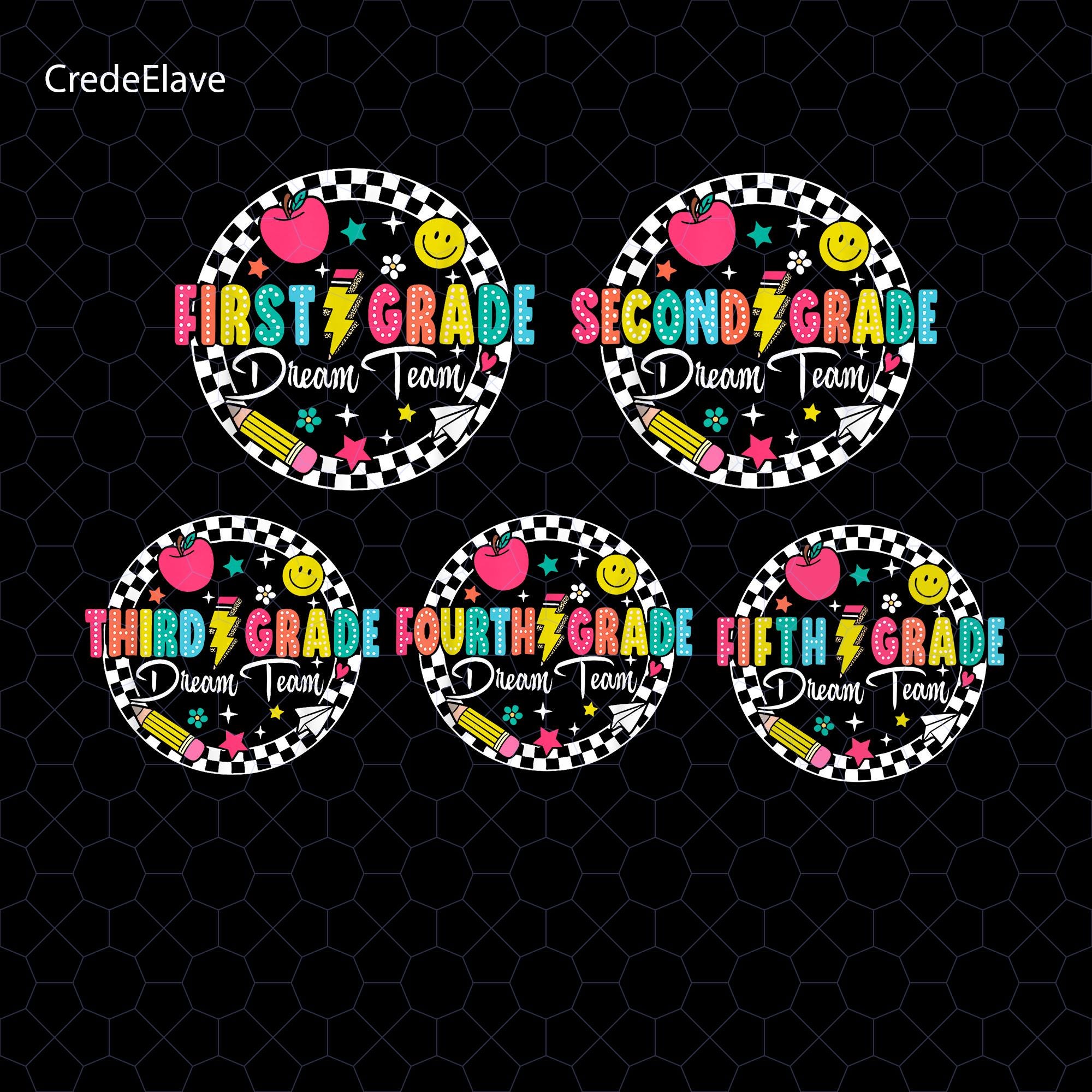 First Grade Dream Team Bundle Png, Back to School Png, Dream Team Png ...