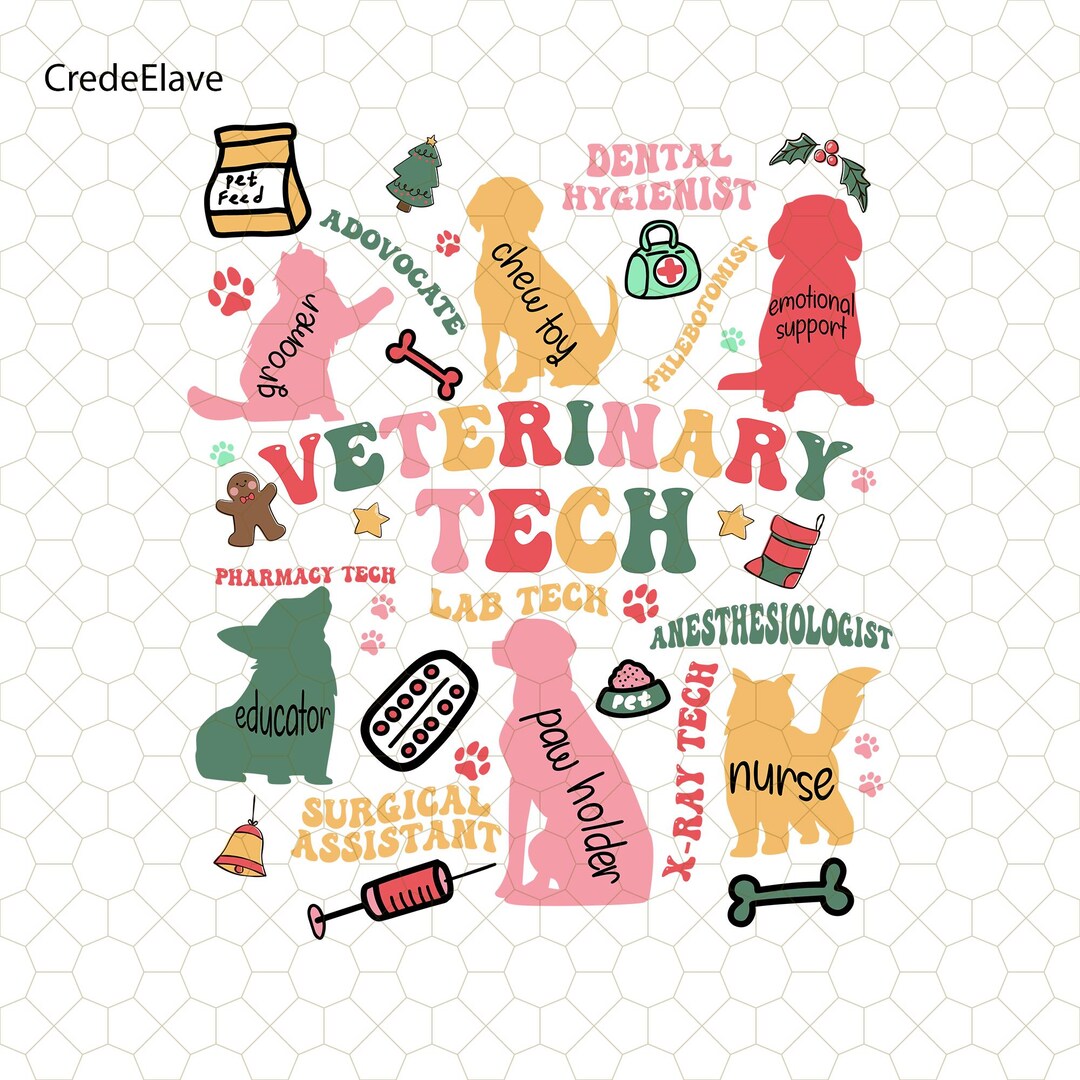 Christmas Veterinary Tech Png, Vet Squad Christmas Png, Vet Tech Crew ...