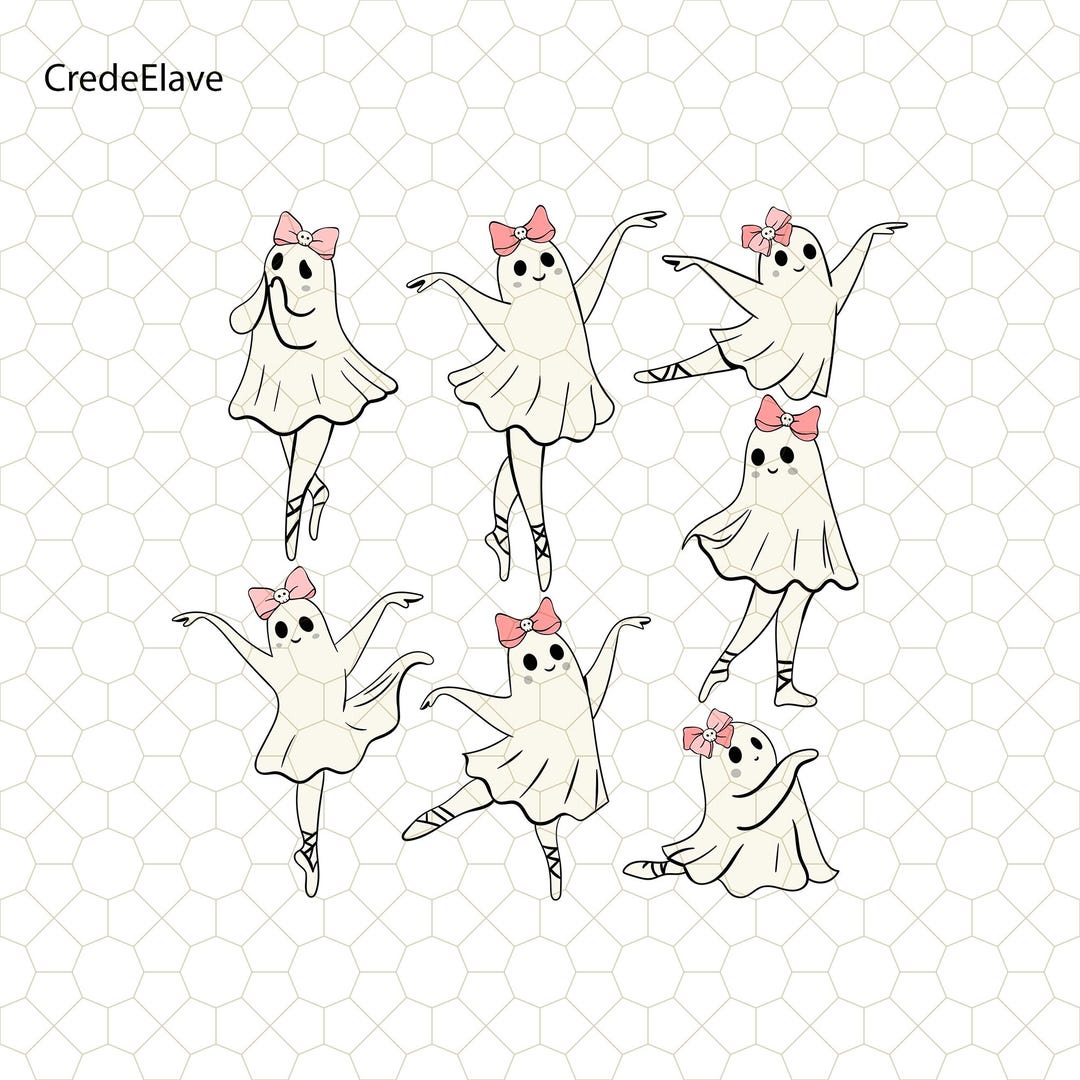Cute Ballet Ghost Png, Ballet Dancer Spooky Dance Teacher Halloween Png ...