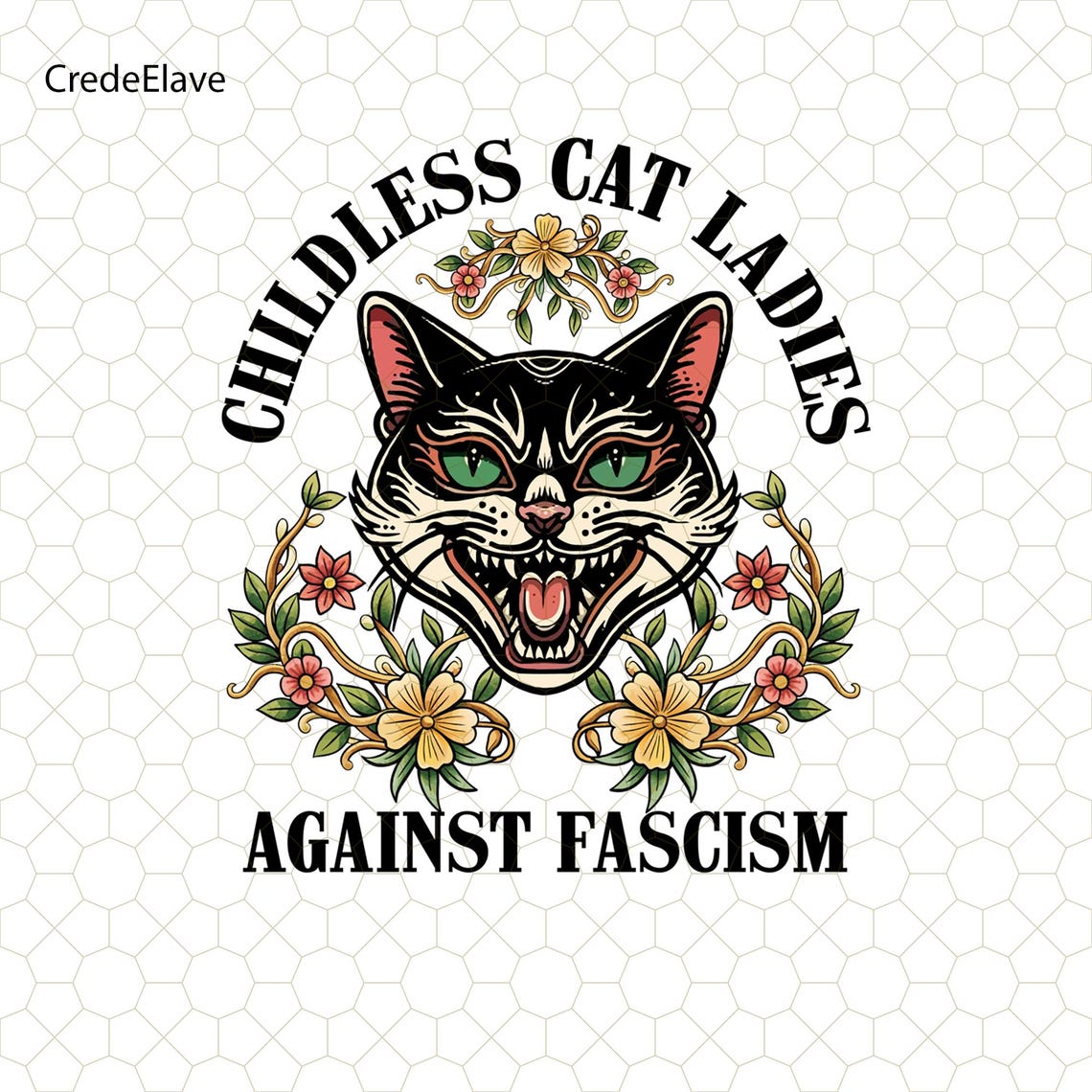 Childless Cat Ladies Against Fascism Png, Childless Cat Ladies Png ...