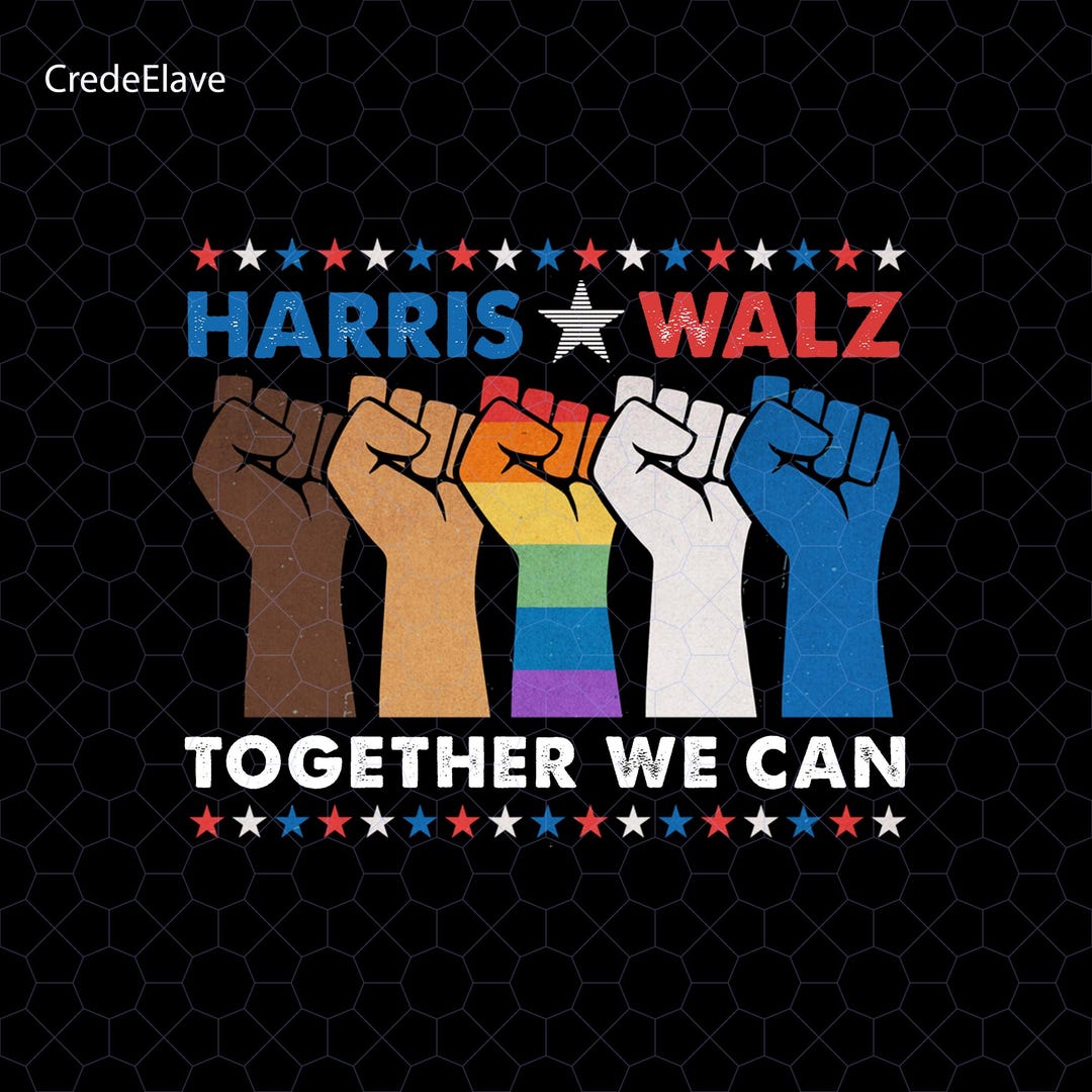 Harris Waltz 2024 Together We Can Png, Harris Walz Png, Tim Walz Png ...