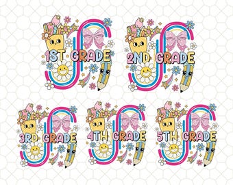 Coquette Bow Pencil Back to School Png, Happy First Day of School Png ...