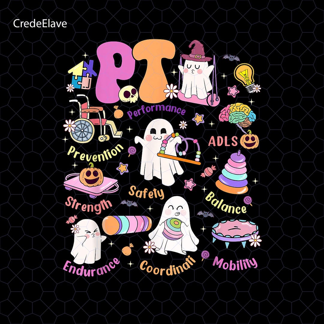 Spooky Physical Therapist Halloween Png, Physical Therapy Png, Spooky ...