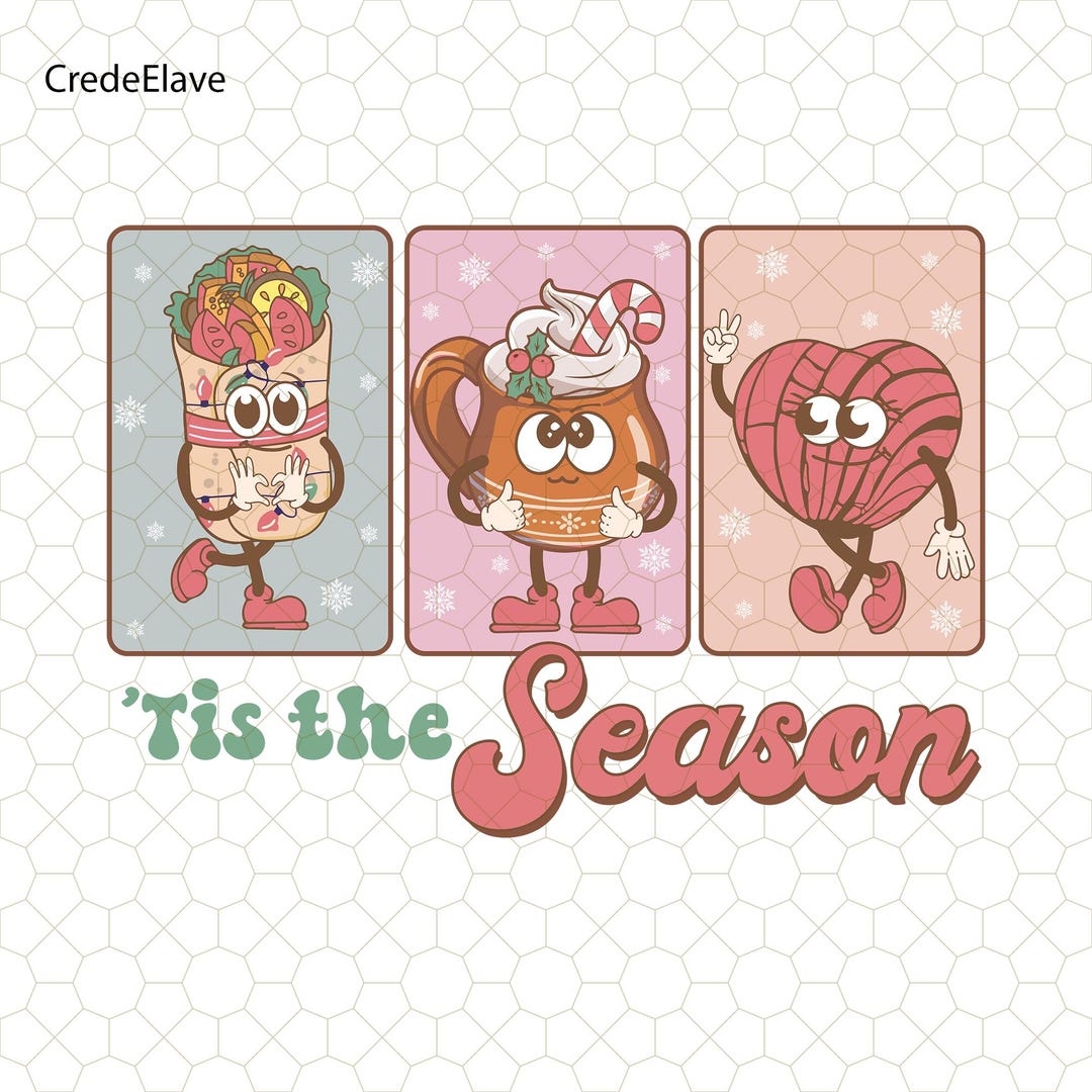 Tis the Season Conchas Christmas Png, Mexican Christmas Png, Mexican ...